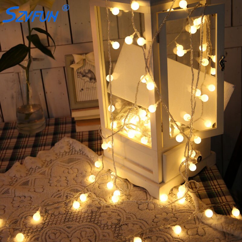 LED Ball String Lights Ball Fairy Light 10M 20M 50... – Vicedeal