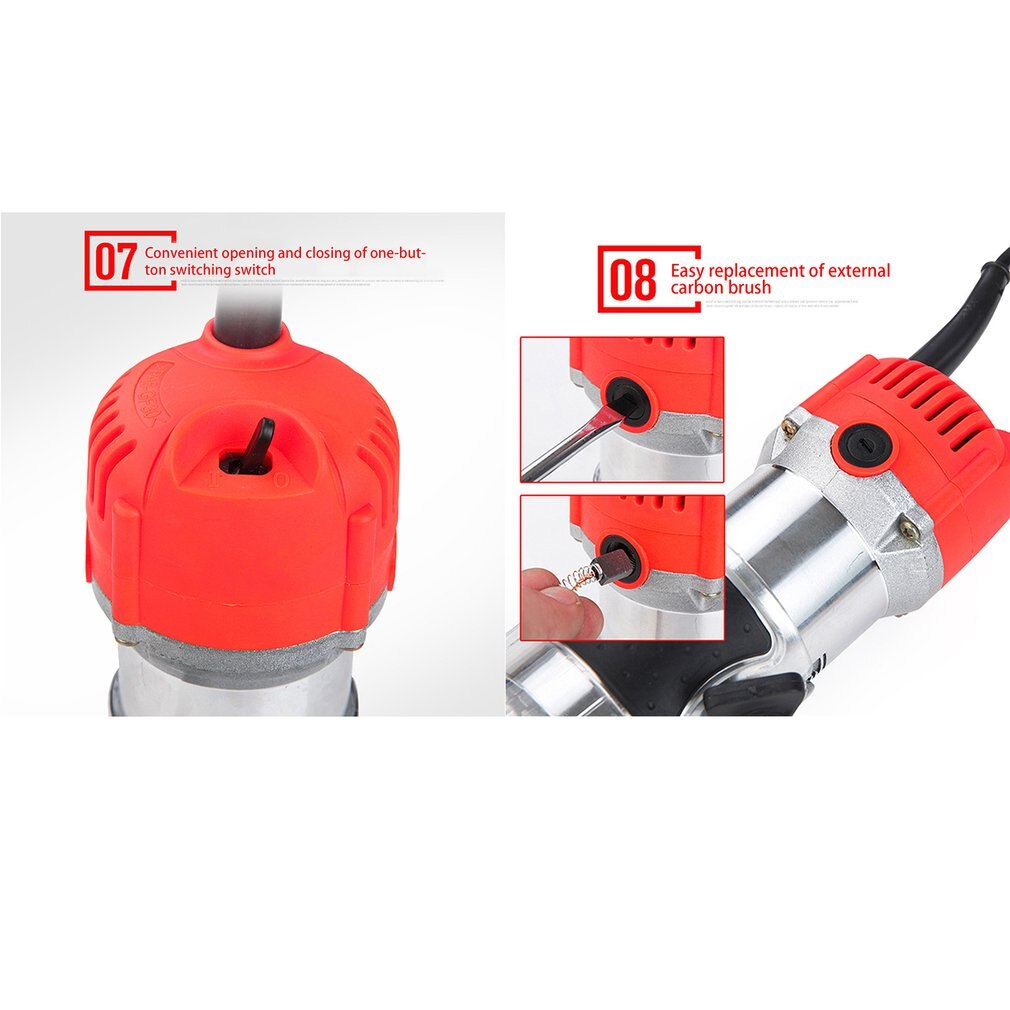 33000rpm Woodworking Electric Trimmer Wood Milling... – Grandado
