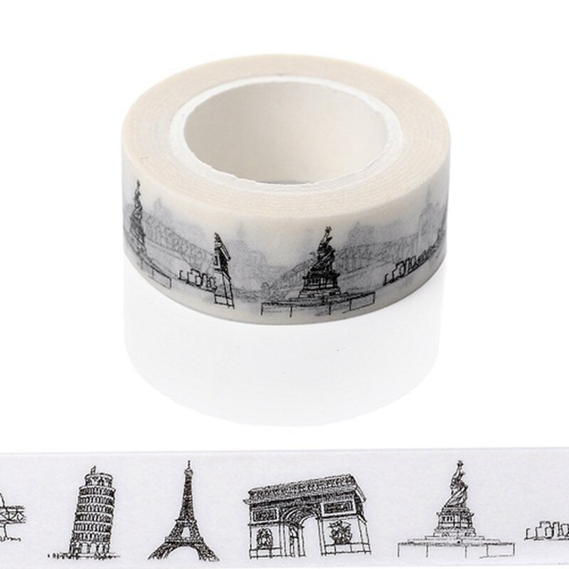10m*15mm European Architecture Washi Tape DIY Deco... – Grandado