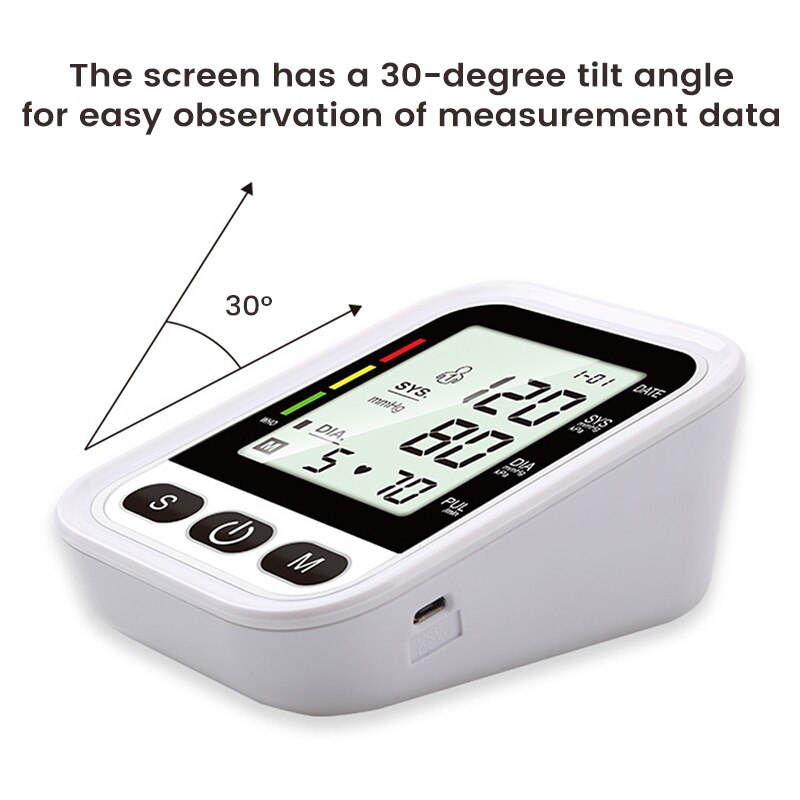LCD Digital Sphygmomanometer Electronic Blood Pres... – Grandado