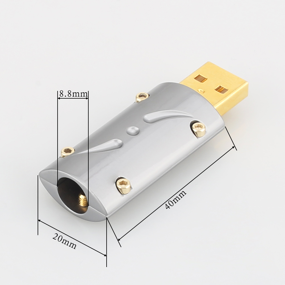 Viborg ua201 hi- end 24k guldbelagt usb 2.0 stik ... – Grandado