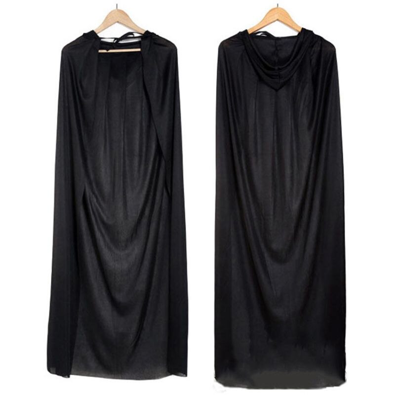 Black Halloween death cloak,Adult Kids Witch Hallo... – Grandado