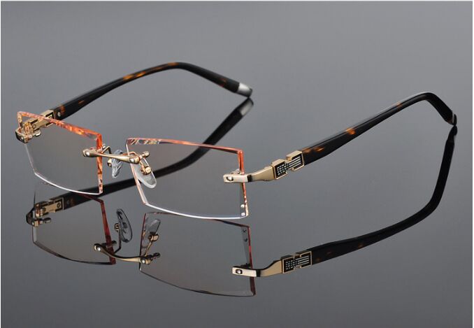 Ultralight Men Rimless Eyeglass Frames Myopia Spec Grandado
