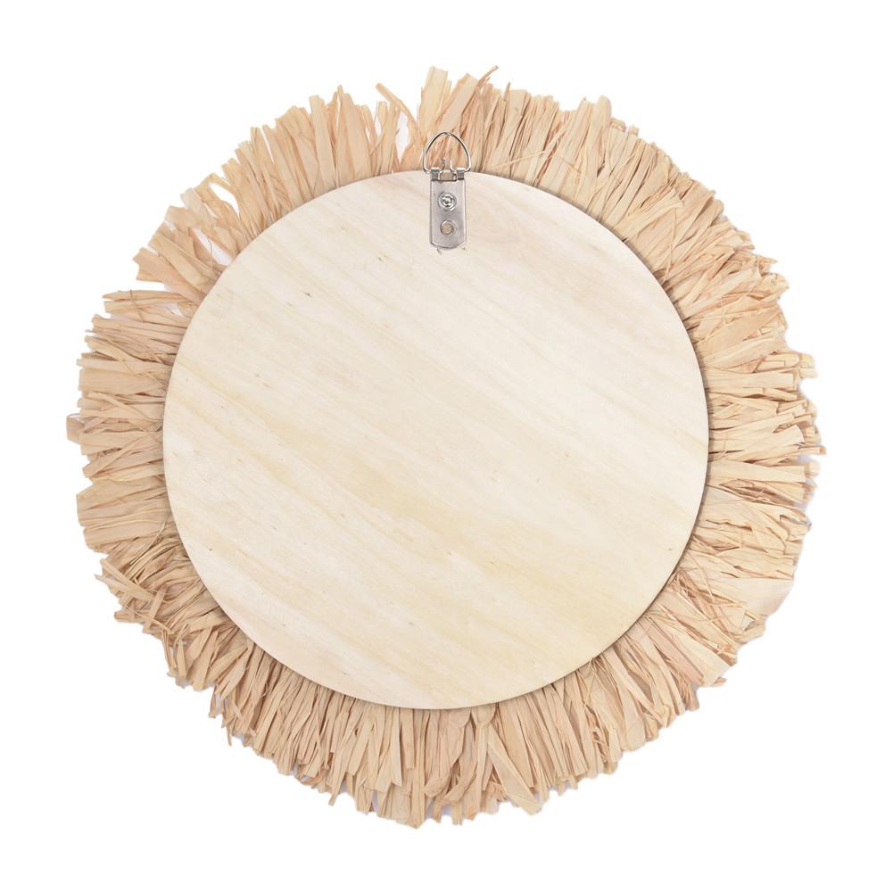 Hanging Wall Mirror Round Handmade Boho Mirror Mor... – Vicedeal