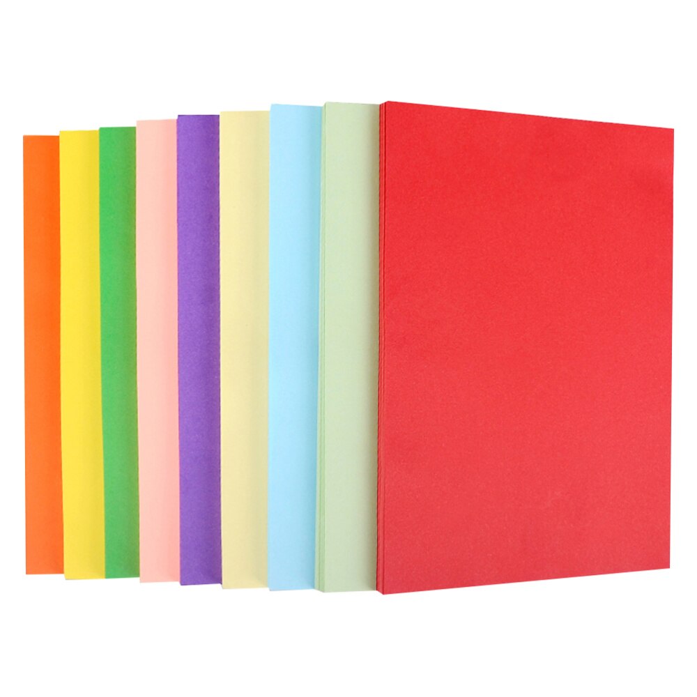 100PCS Colored Copy Paper DIY Hand Craft Paper Pap... – Vicedeal
