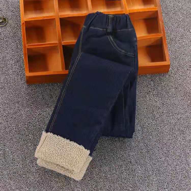 Meisje Fleece Broek Kinderen Warm Jeans Broek Wint... – Vicedeal