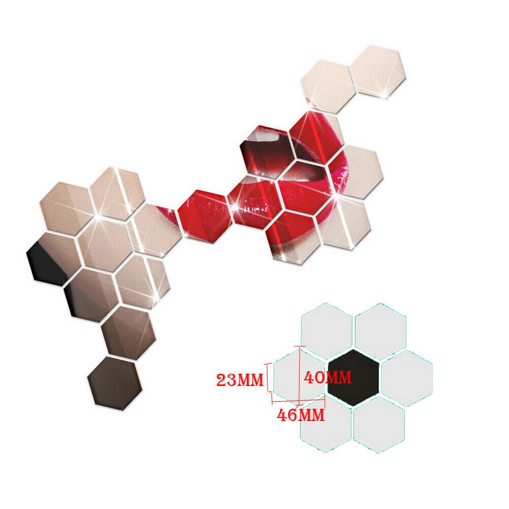 12Pcs Acrylic Mirror Tile Wall Sticker Self Adhesi... – Grandado