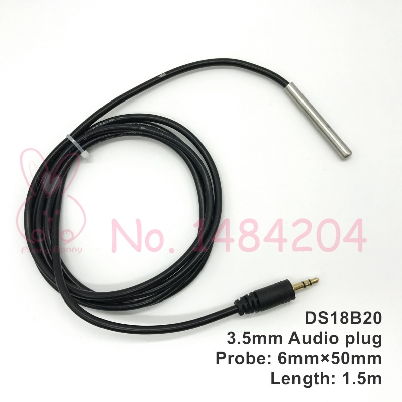 1x DS 18B20 Digitale Temperatuur sensor 6mm * 50mm... – Grandado