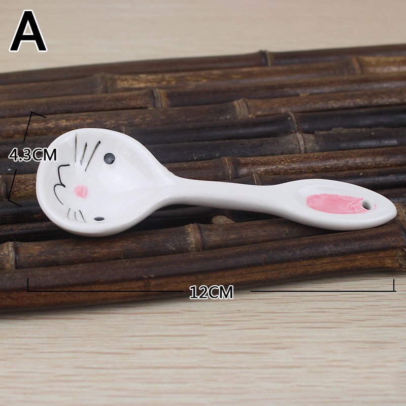 1Pcs Ceramics Cartoons Spoon Cute Children's Spoon... – Vicedeal