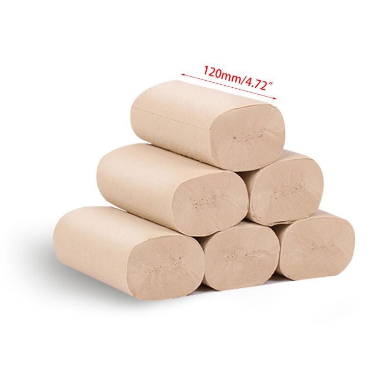 14 Rolls Natural Bamboo Pulp Roll Paper Toilet Pap... – Grandado