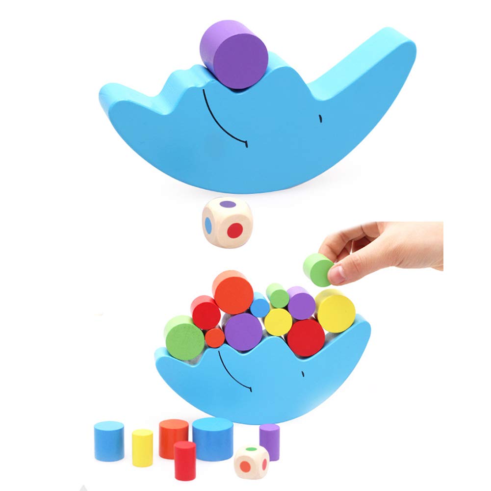 Wooden Moon Balancing Frame Building Colorful Bloc... – Grandado