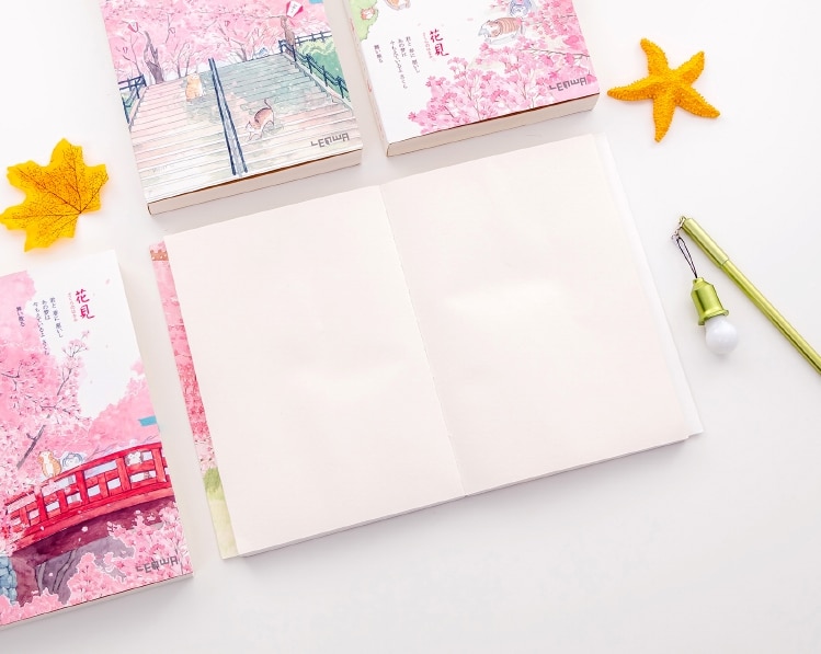 "Sakura Cat Sketchbook" Big Size Drawing Notepad K... – Grandado