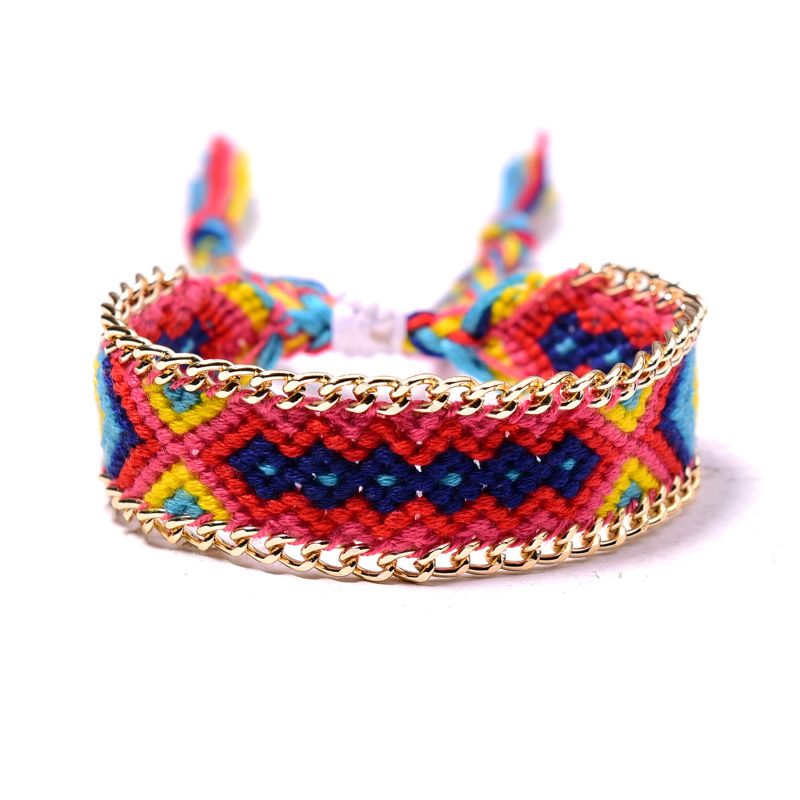 12 Pieces Woven Friendship Bracelets Handmade Brac... – Grandado