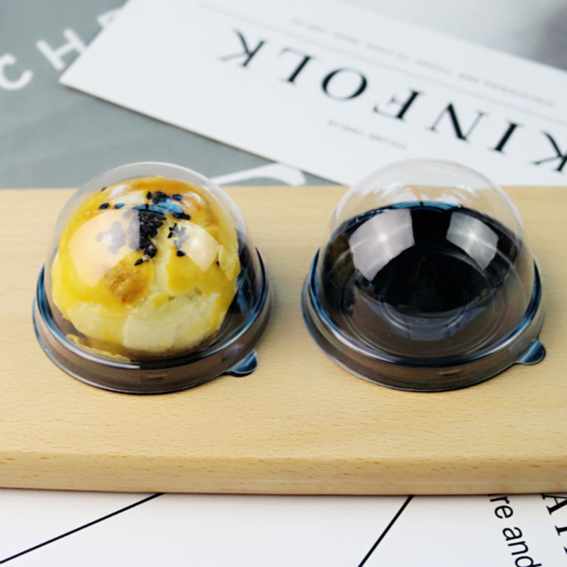 50 Sets Round Moon Cake Trays Mooncake Yolk Crisp ... – Grandado