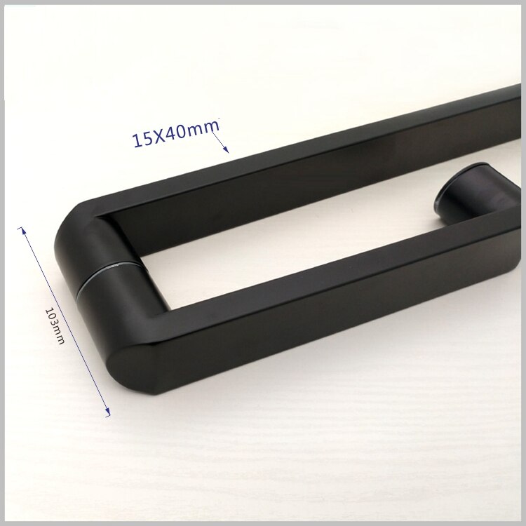 Matte Black Shower Room Handle Glass Door Handle – Grandado