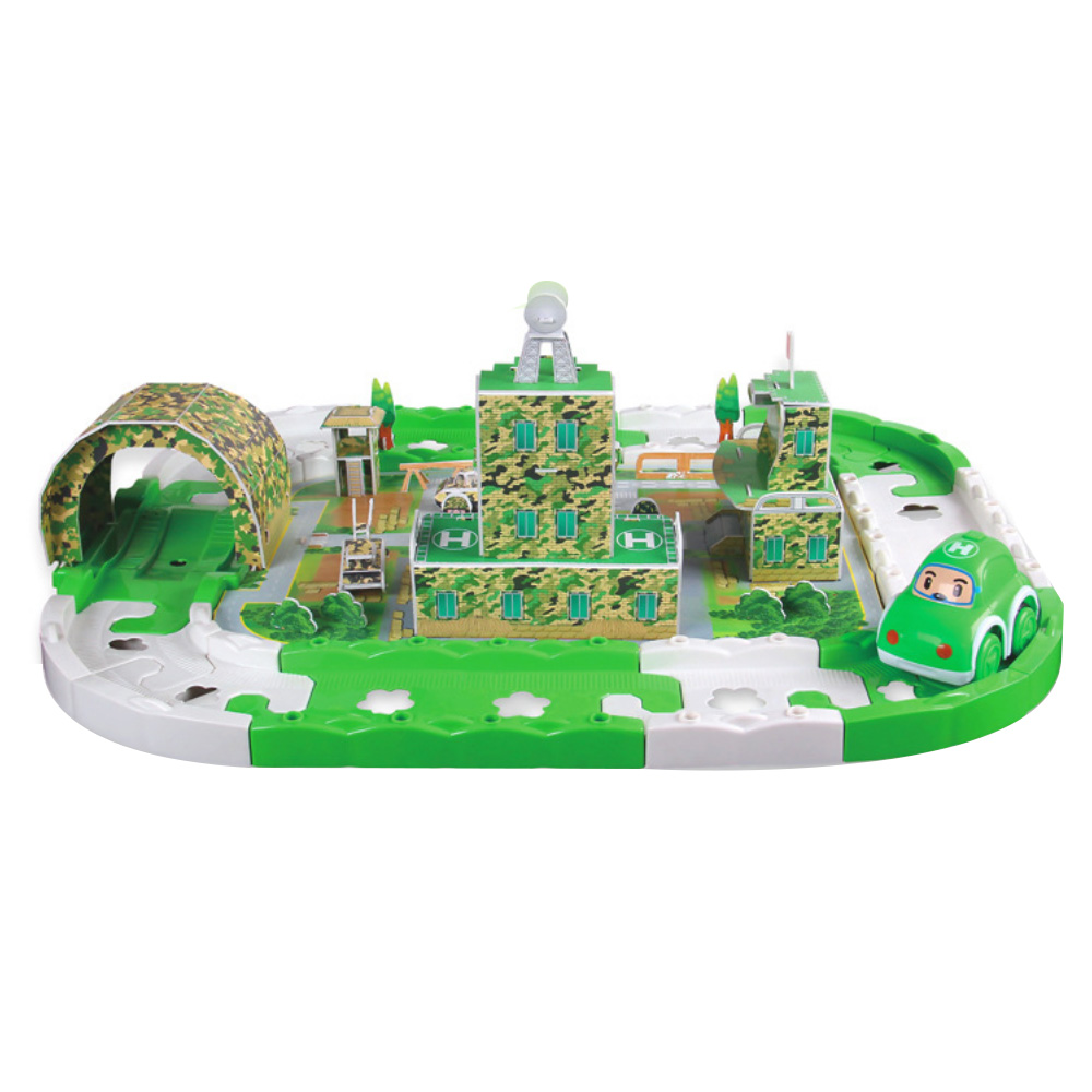 Verdediging Base 3D Puzzel Elektrische Rail Auto R... – Vicedeal