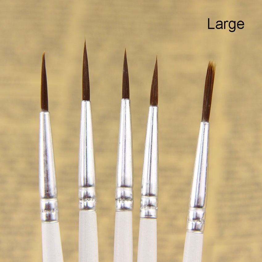 5 Pcs Fine Hand Painted Haak Lijn Pen Ronde Tip Aq... – Grandado