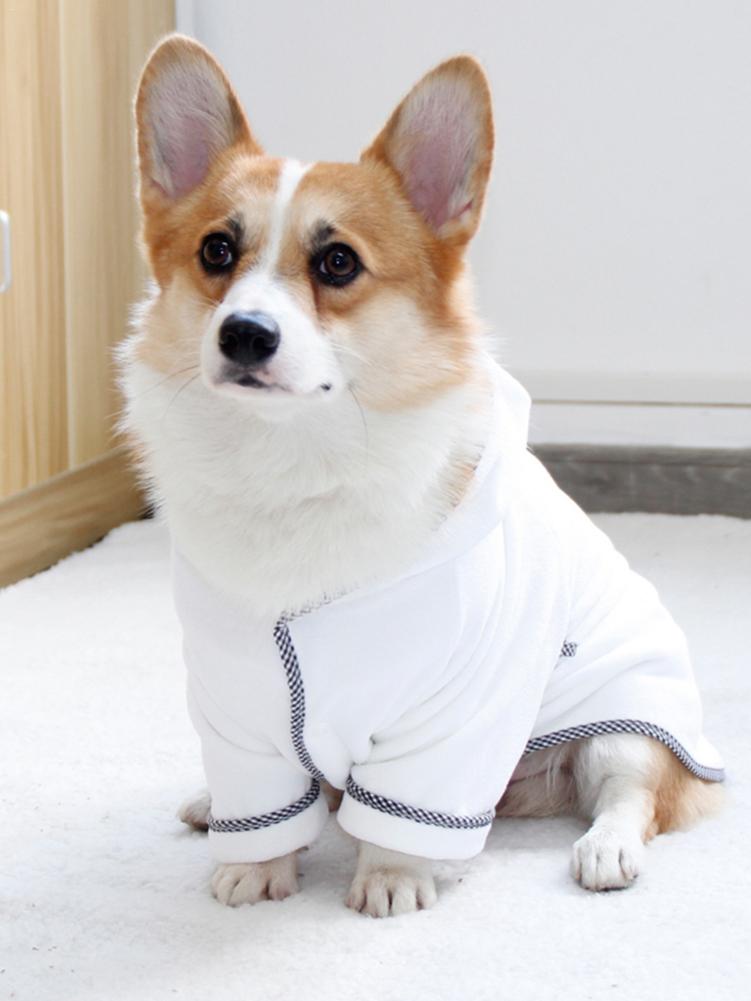 witte pet gewaad kat en hond warme pyjama sneldrog... – Vicedeal