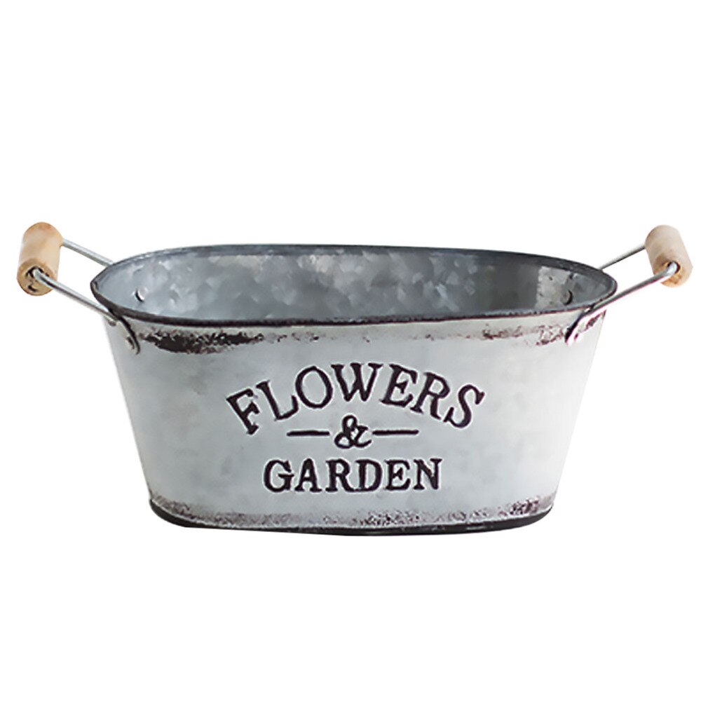 Balde de ferro do vintage suculenta flor pote cria... – Grandado