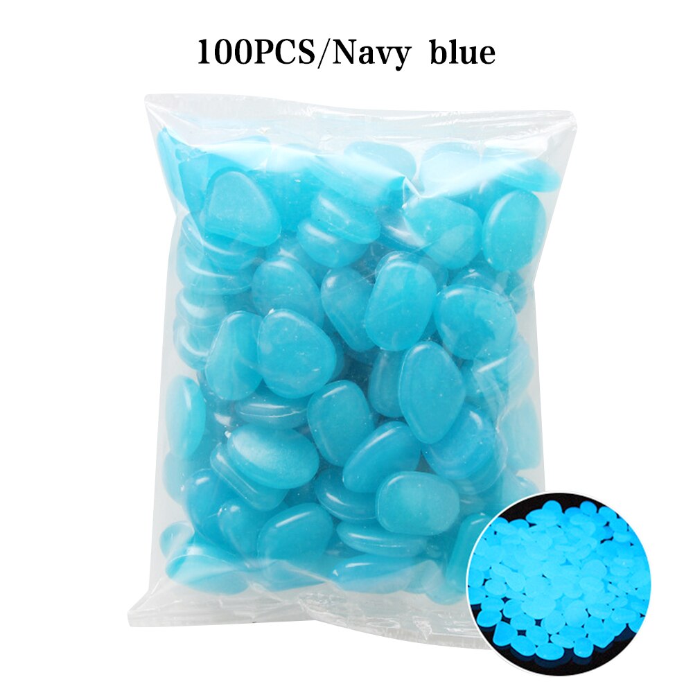 100/PCS fish tank colored luminous stone pebbles G... – Vicedeal
