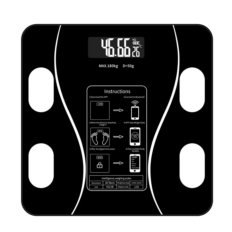 Báscula Digital de baño para grasa corporal, Anali... – Grandado