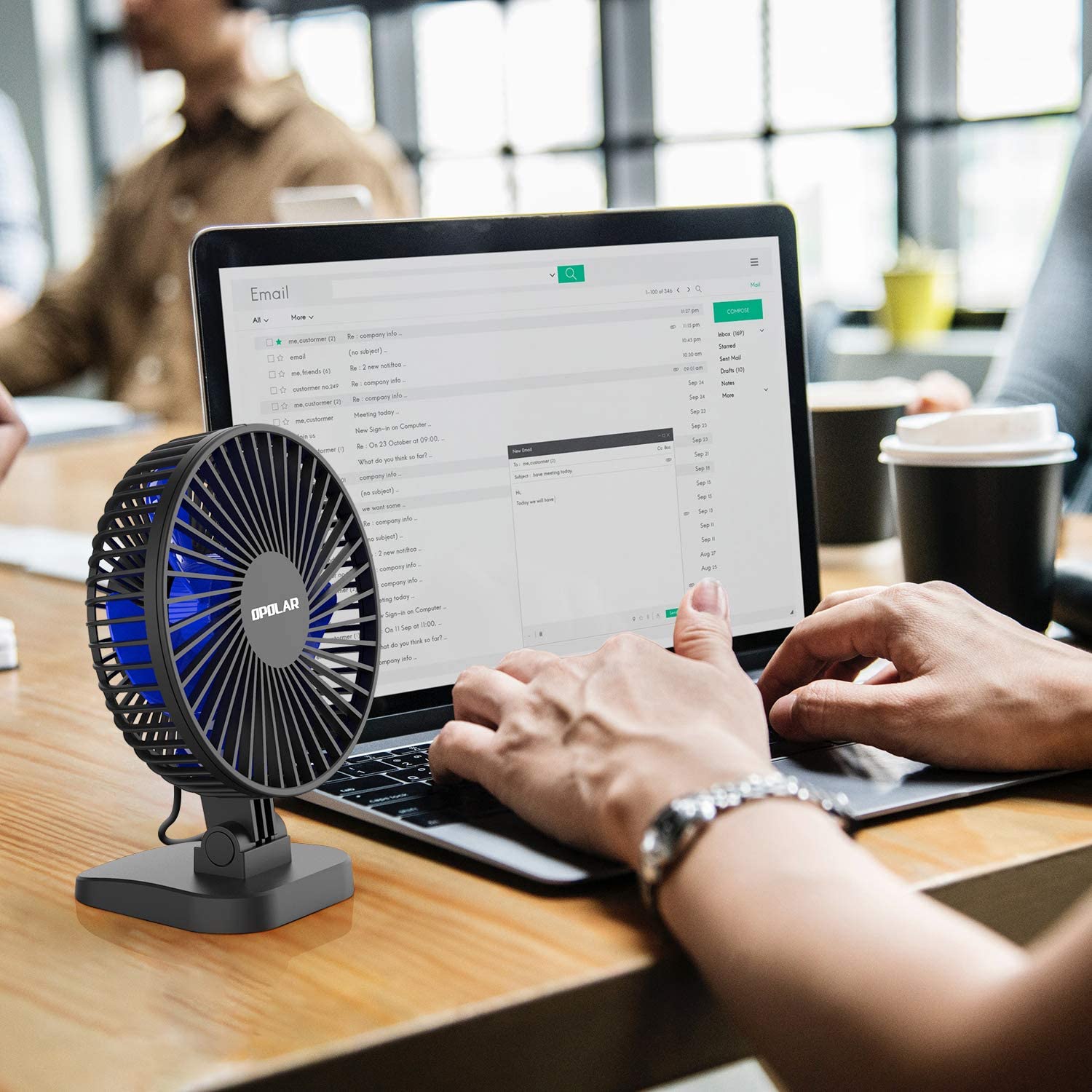 Mini USB Desk Fan Better Cooling Perfect,Strong Ai... – Grandado