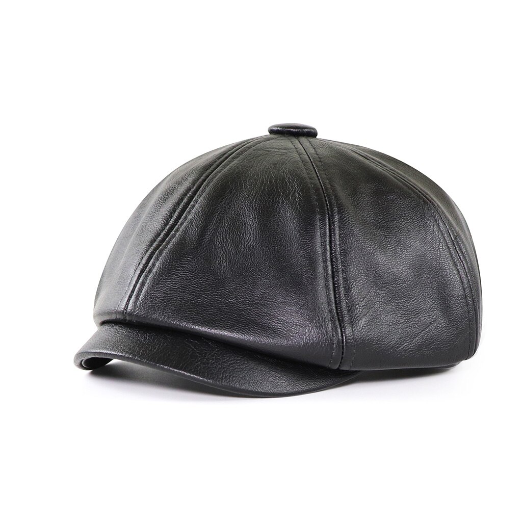 Top Level Leather Octagonal Hats For Men Autumn Wi... – Vicedeal