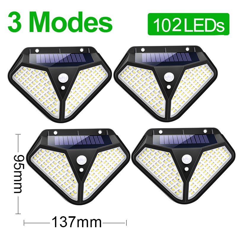 3 Modes Led Solar Light Outdoor Solar Lamp Power Z... – Vicedeal