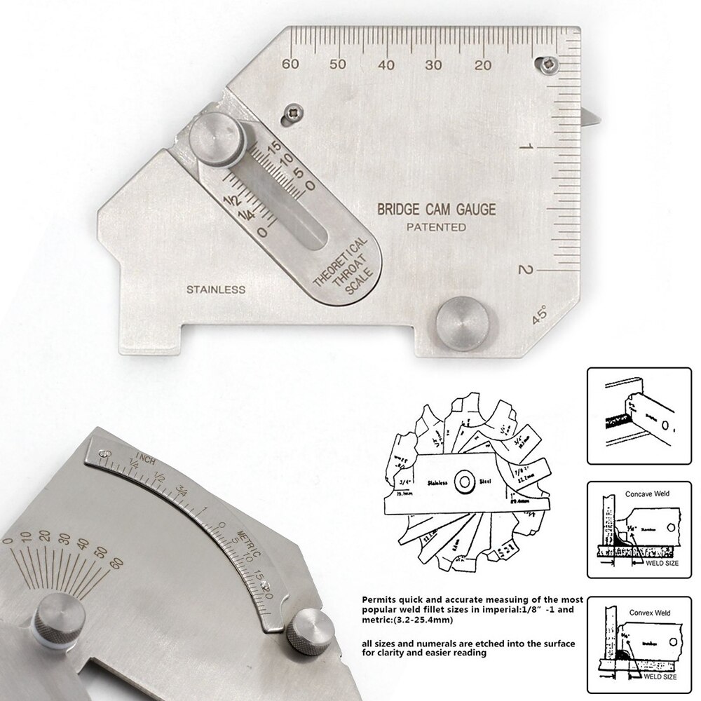 Welding Measure Tool MG-8 Weld Gauge Stainless ste... – Grandado