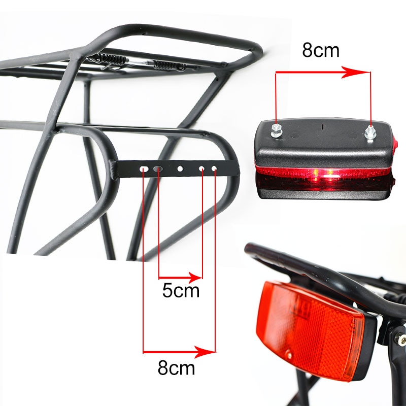 26''700C Black E Bike Racks Luggage Carrier Parril... – Grandado