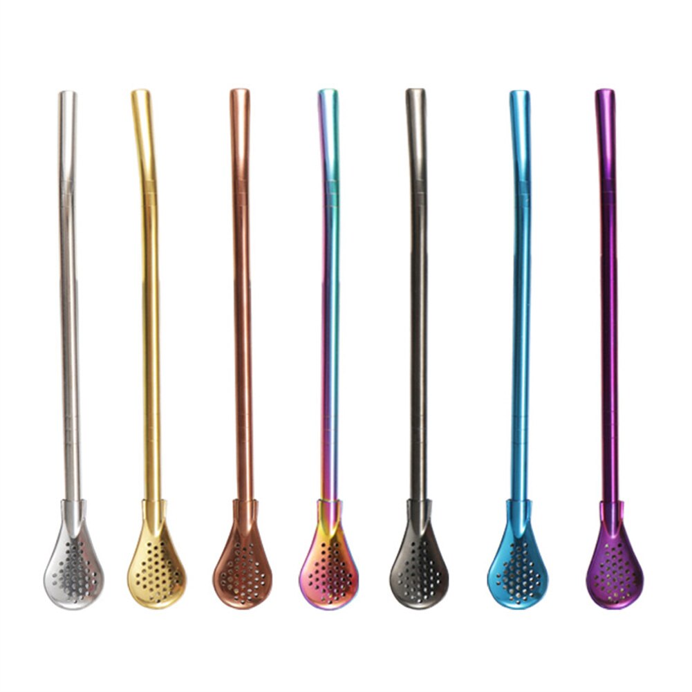 Spoon Tea Filter Yerba Mate Tea Straws Stainless S... – Vicedeal