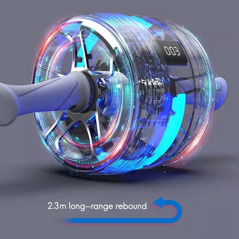 Ab Roller Fitness Automatic Rebound Ab Wheel Rolle... – Grandado