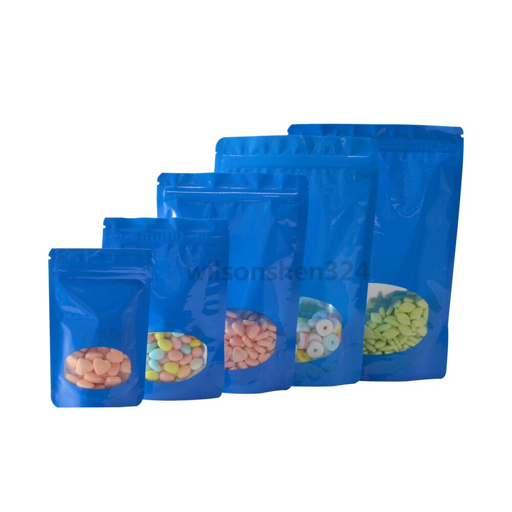 Blue Bag Blue Pouches One Side With Clear Window S... – Vicedeal