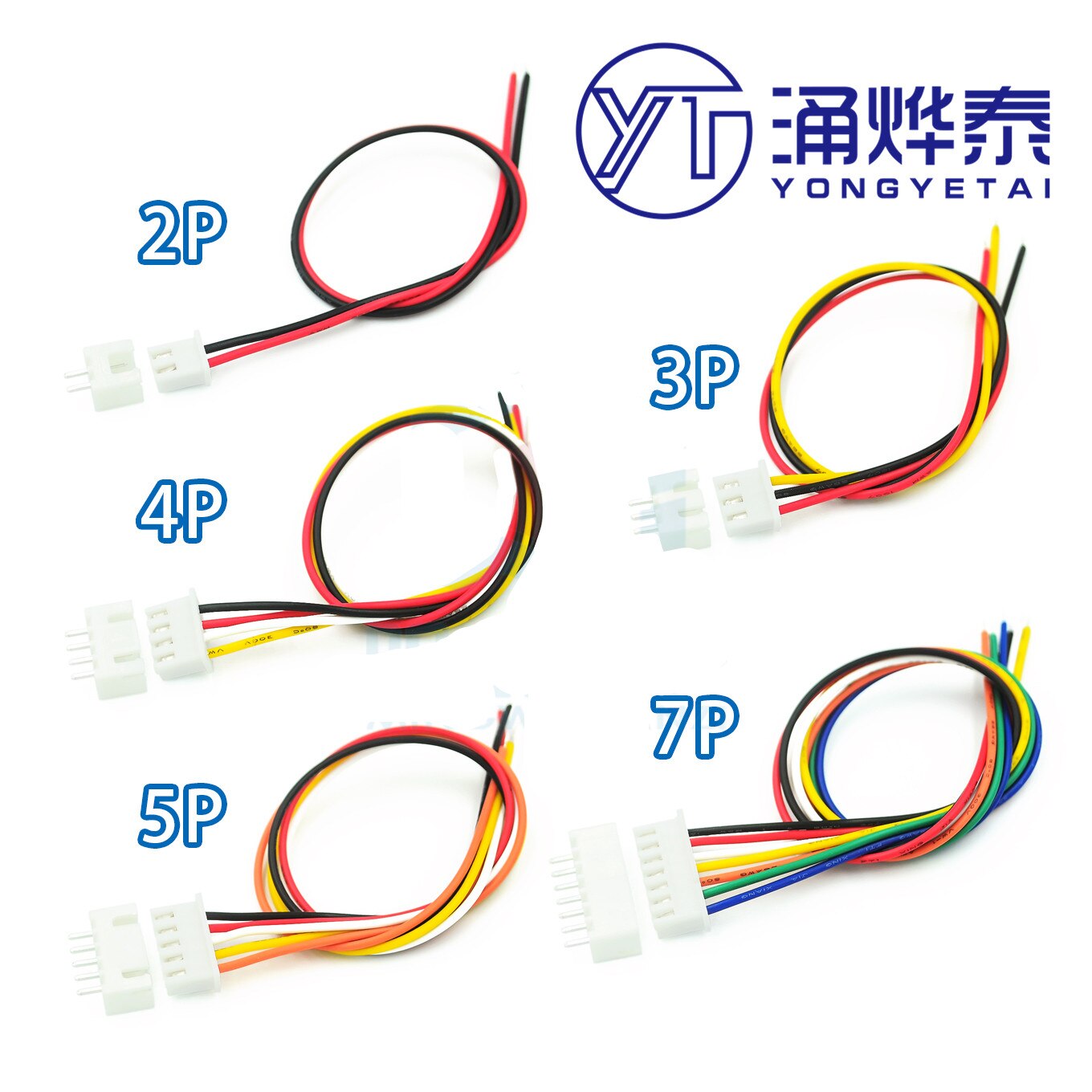 Yyt 10Pcs XH2.54-2P 3P 4P 5P 7P Met Draad Hoofd En... – Grandado