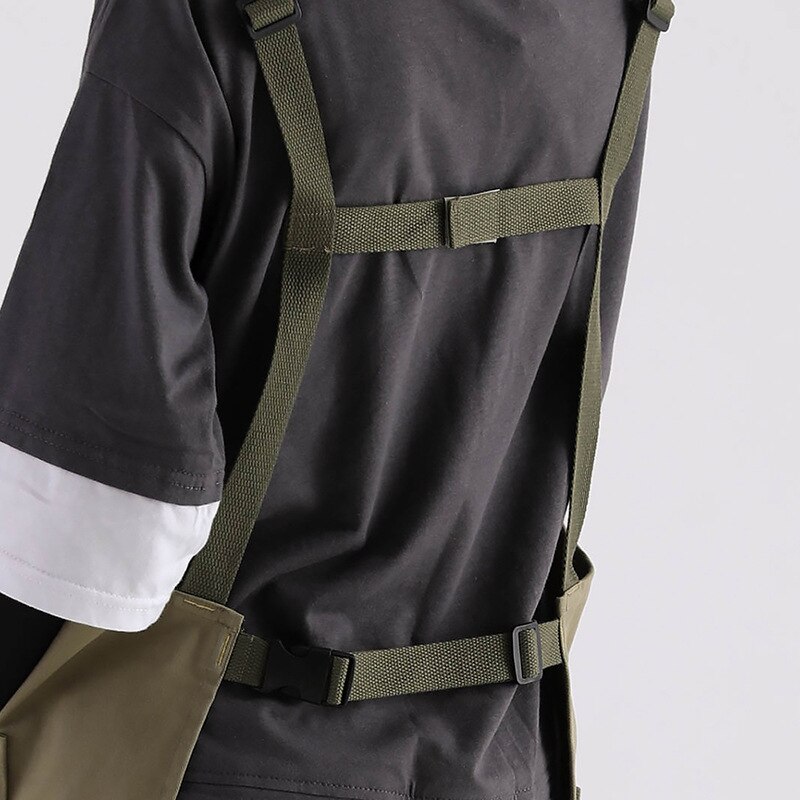 Korean Style Japanese Restaurant Canvas Bib Waterp... – Grandado