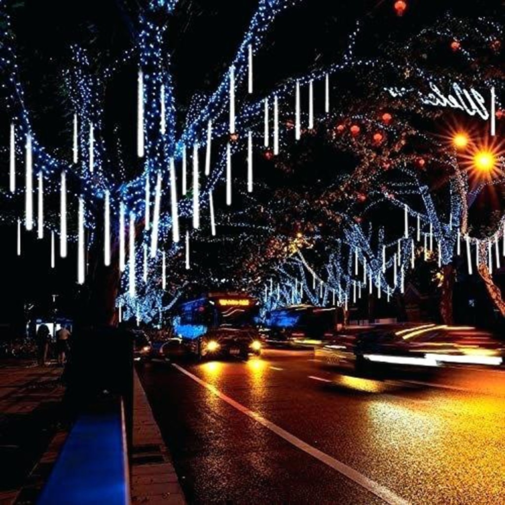 Year 30/50cm Meteor Shower Rain 8 Tubes LED String... – Grandado