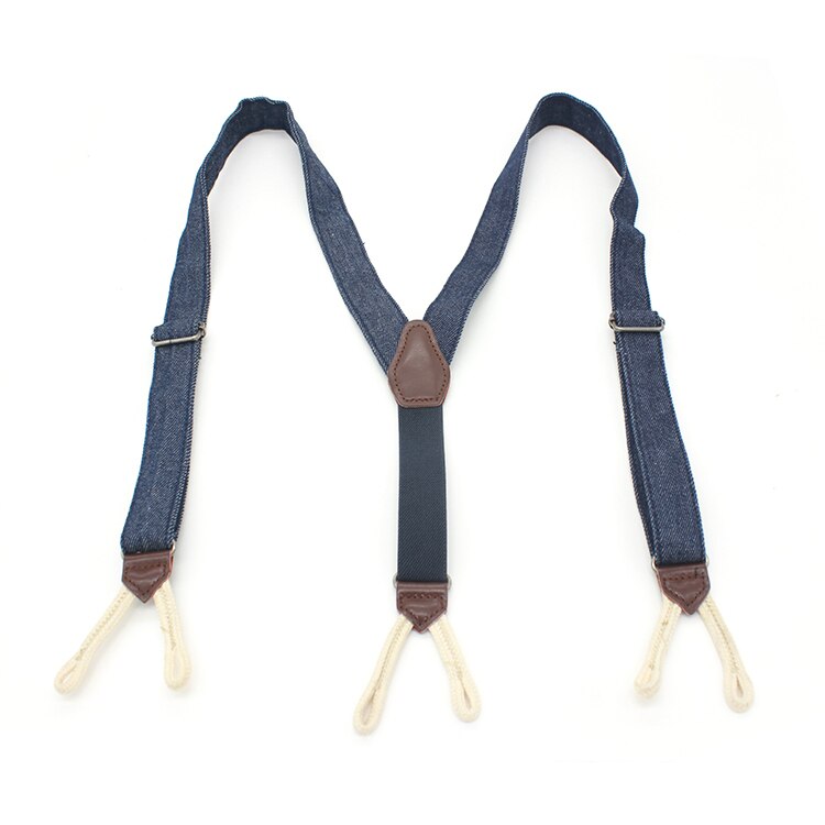 Women Denim Suspenders For Jeans Button End Tuxedo... – Grandado