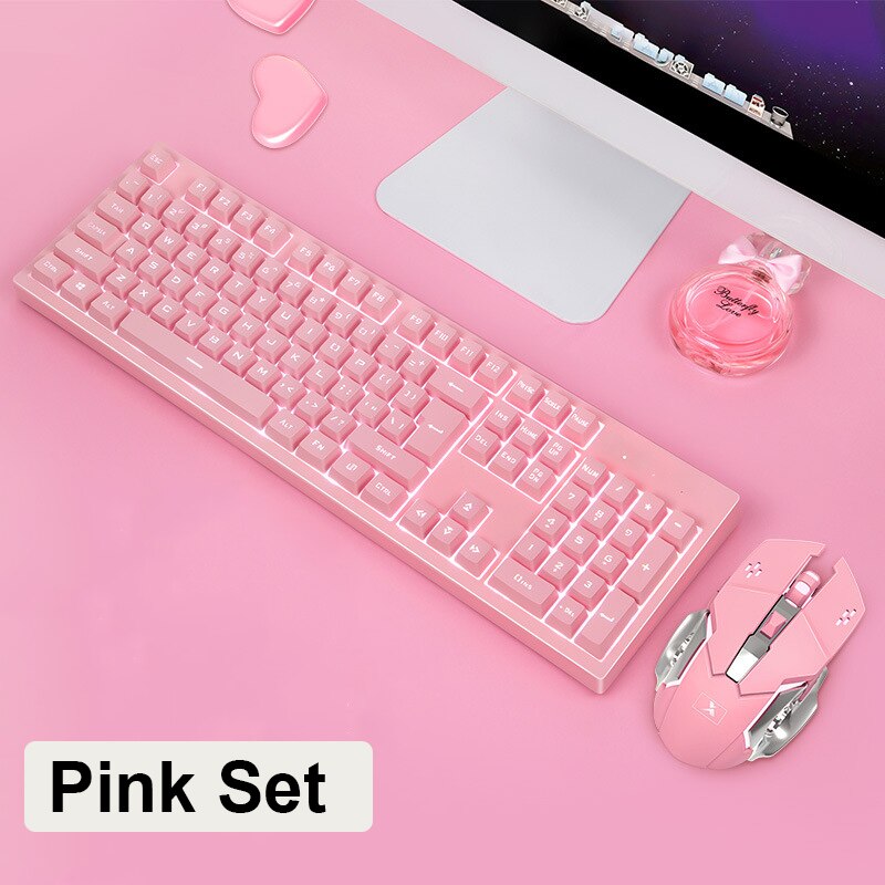 Wireless Gaming Keyboard Mouse Set Rechargeable PC... – Grandado