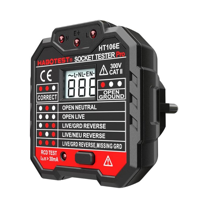 Habotest Ht106e Digital Socket Tester Phase Check Grandado