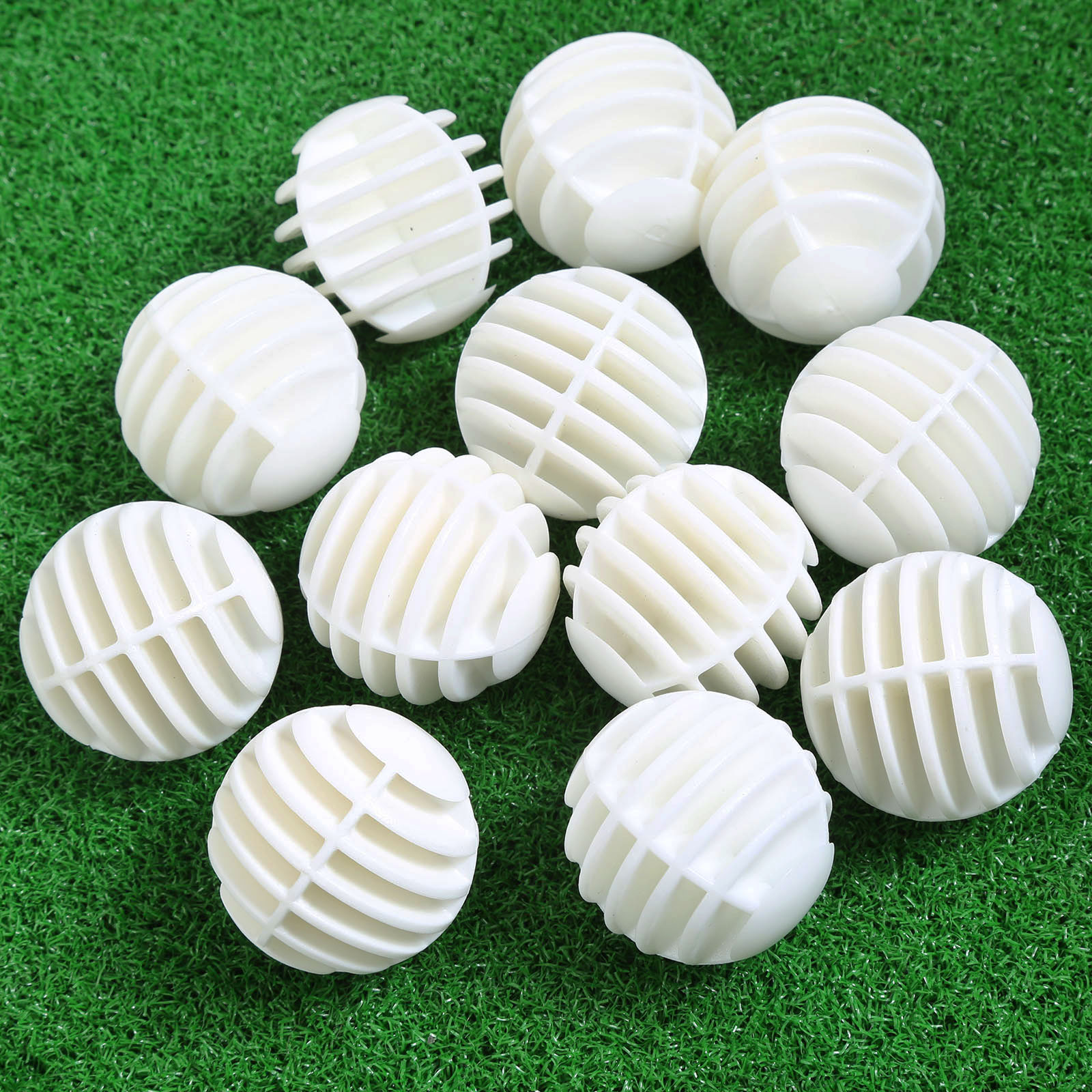 12Pcs Indoor Outdoor Plastic Hollow Golf Balls Tra... – Vicedeal