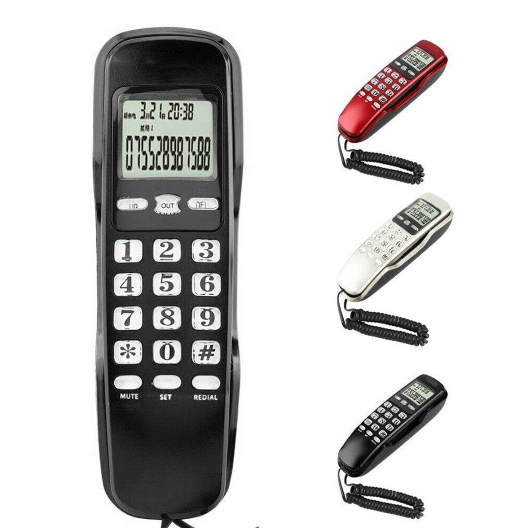 Mini Telefoon Muur-Mount Telefoon Dual Caller Wall... – Vicedeal