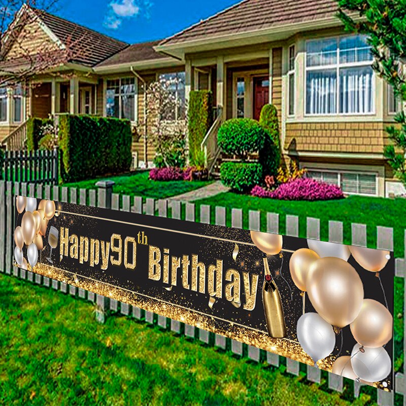 30 40 50 60 70 80 90 Happy Birthday Banner 30th Bi... – Vicedeal