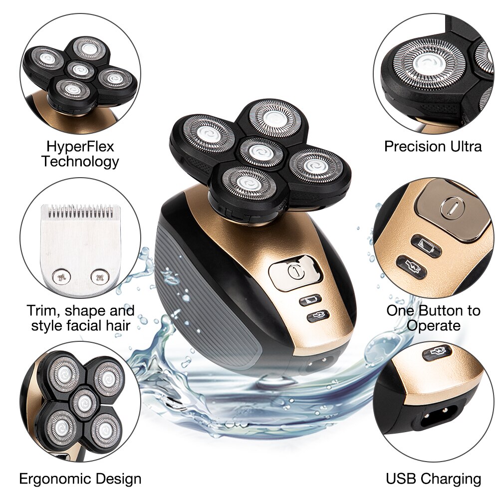 4D Elektrische Rasierer Für Männer Bart Haar Trimm... – Vicedeal