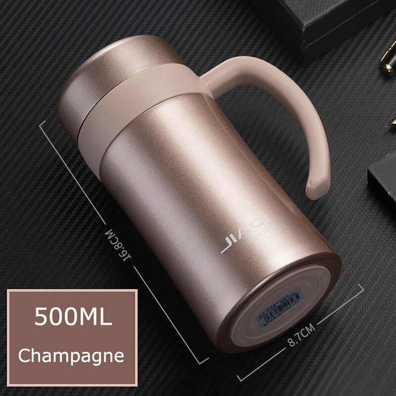 500/600ML Stainless Steel Vacuum Flasks Men Busine... – Vicedeal