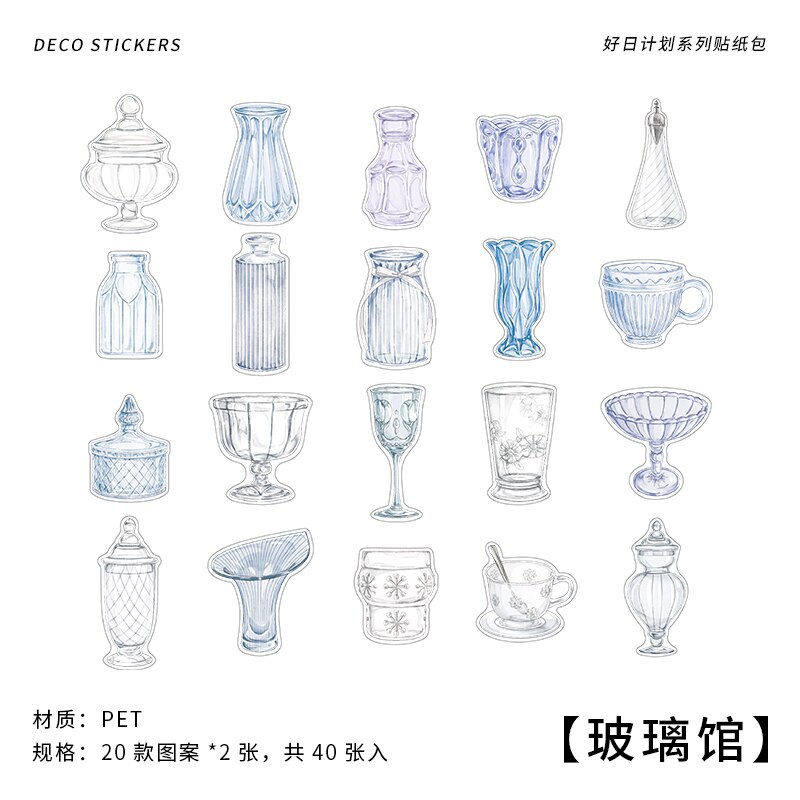 40 pcs/pack Scrapbooking Stickers Daily life label... – Vicedeal