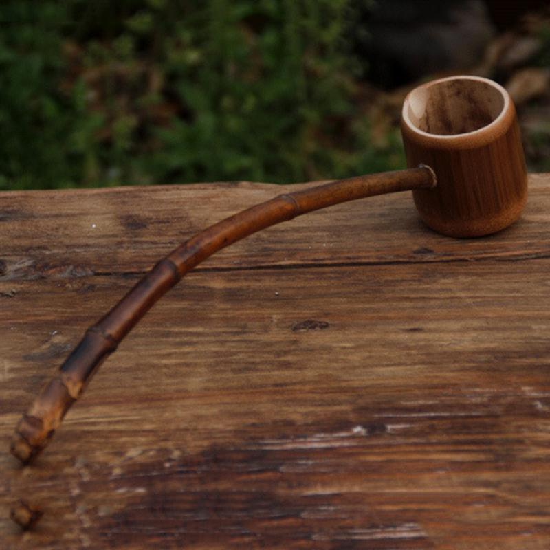 1Pc Long-handled Bailer Carbonized Bamboo Root Spo... – Grandado