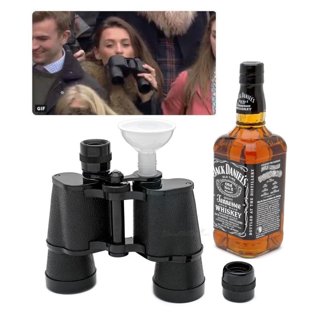 Secret Binocular drinks Flask 16oz whisky pot disp... – Grandado