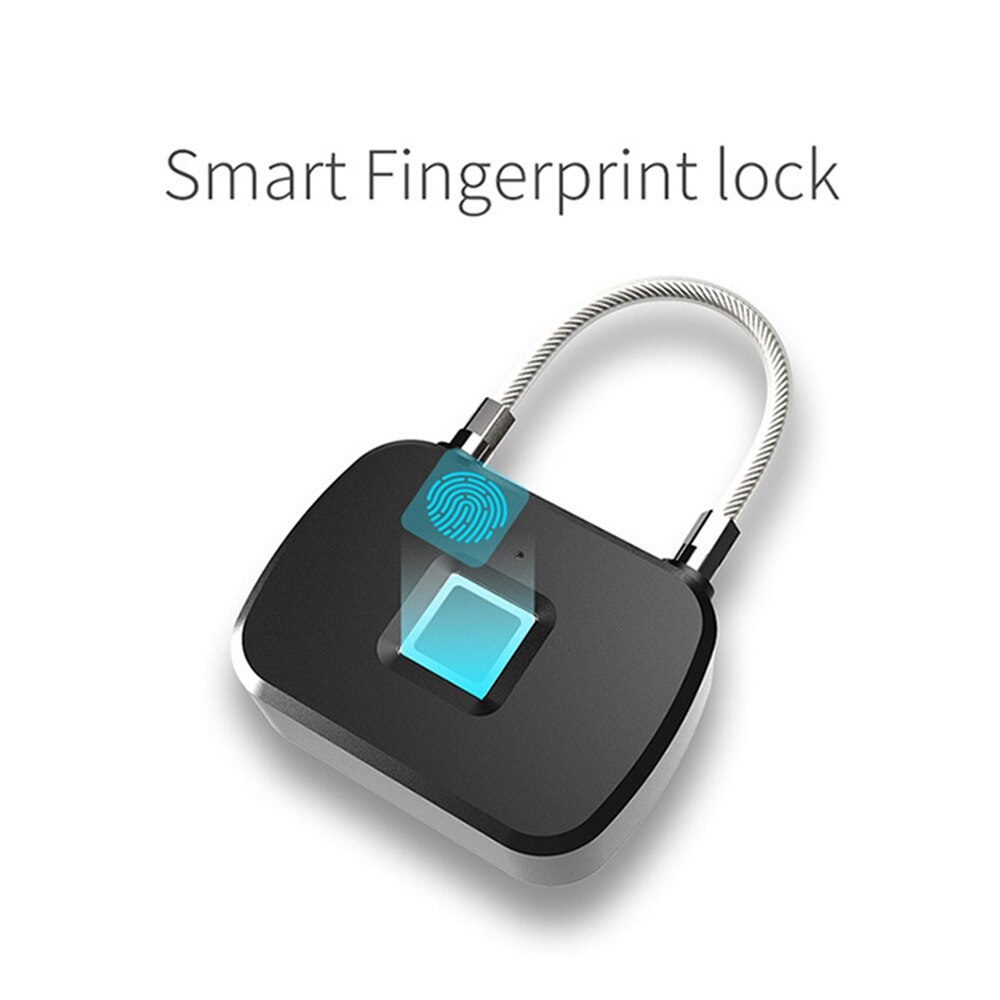 Fingerprint Lock Smart Padlock Thumbprint Door Pad... – Grandado
