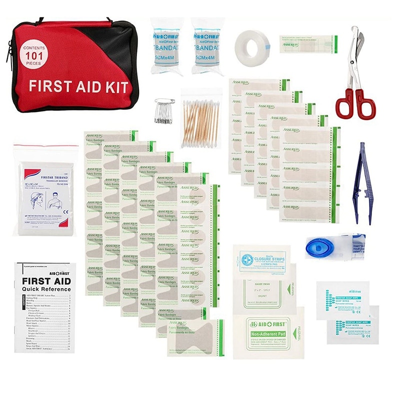 101 PCS Portable Complete Emergency First Aid Kit ... – Grandado