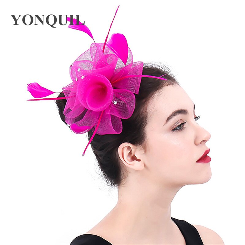 Handgemaakte bruidshoofddeksels tule fascinator ho... – Vicedeal